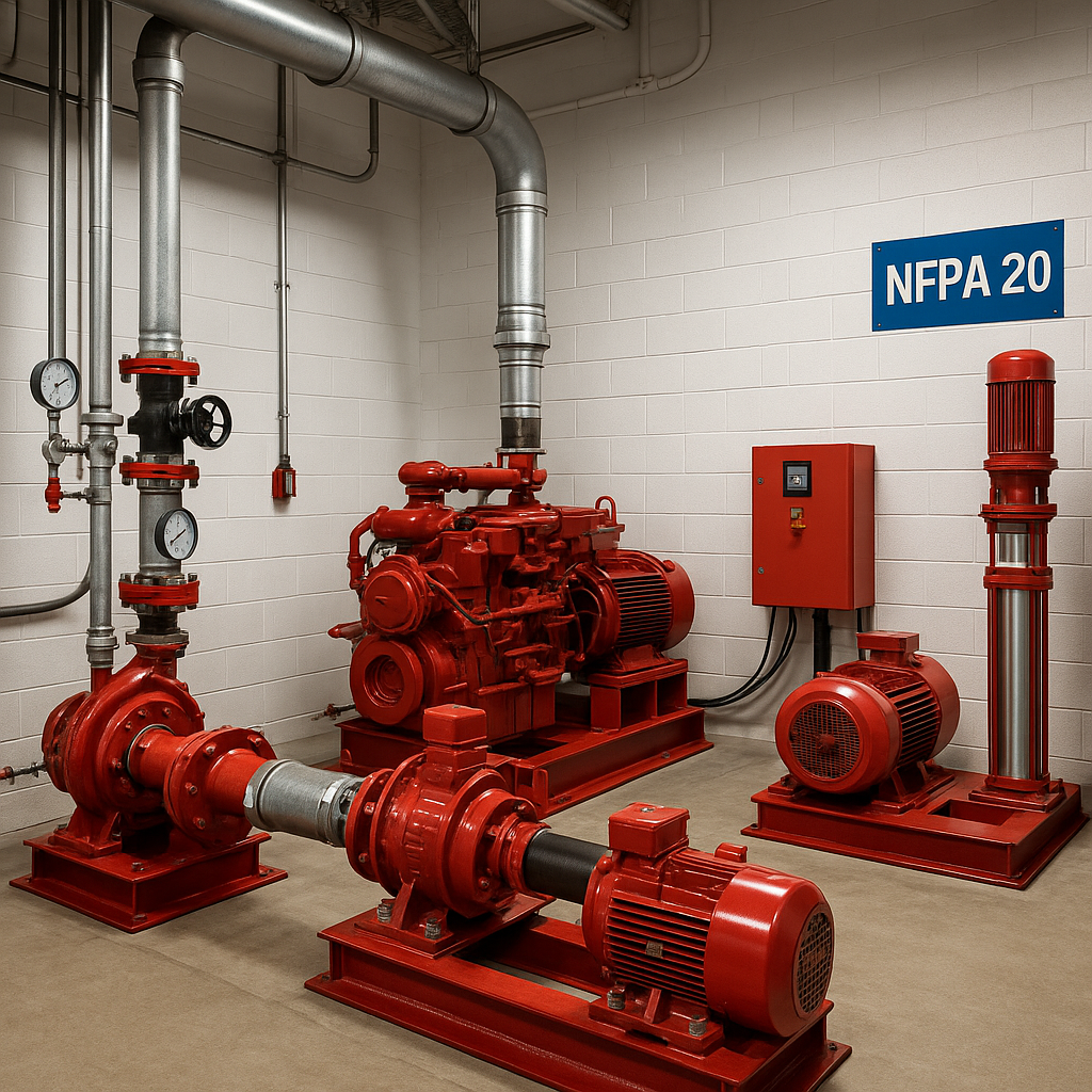 پمپ آتش نشانی Patterson | تأمین معتبر و طراحی مطابق NFPA 20